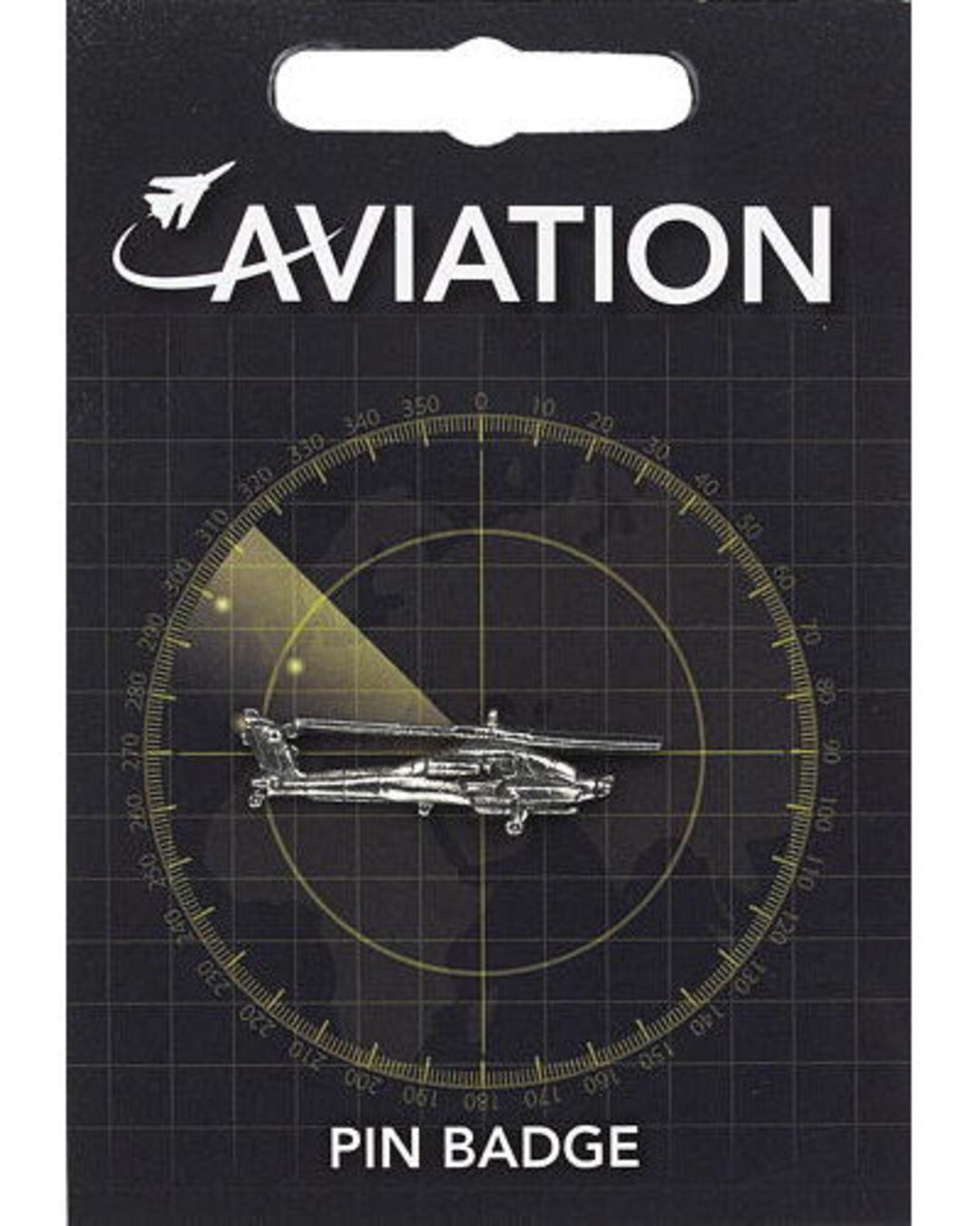 Apache Helicopter Silver Pewter Pin Badge - Etsy