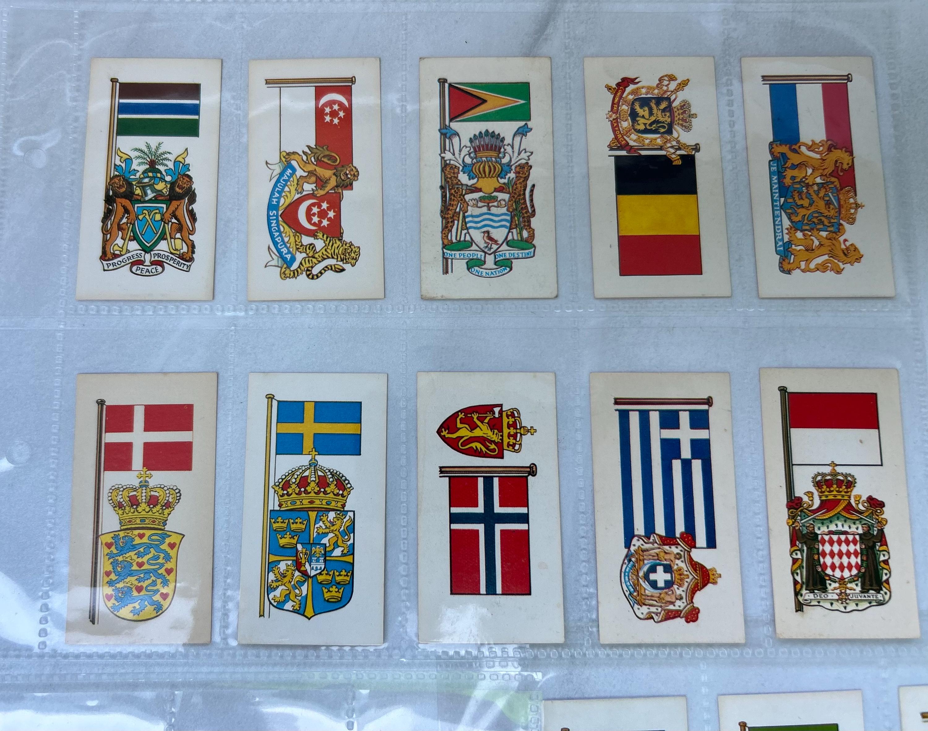 Brooke Bond Tea Cards Flags and Emblems of the World Complete Set ...