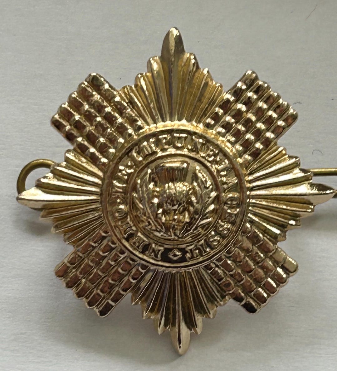 WW2 British Scots Guards Cap Badge - Lacessit Nemo Me Impune - Etsy