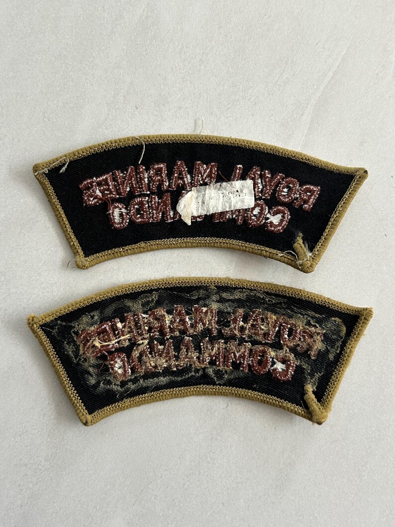 British Army Royal Marines Commando Shoulder Title Patches X 2 - Etsy UK