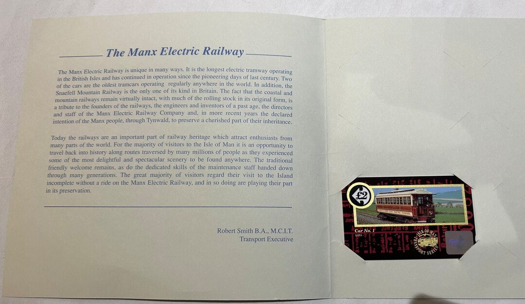 1993 Manx Electric Railway Telephone Card Presentation Pack - Etsy