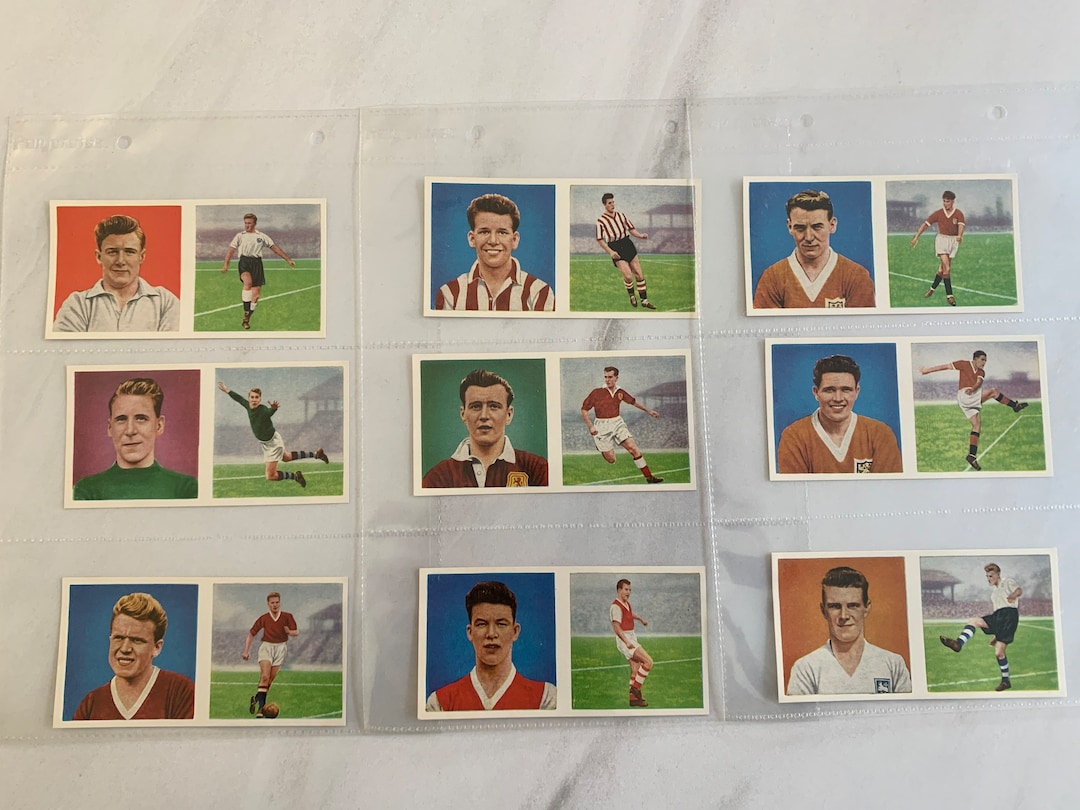 1956 Chix Famous Footballers Trading Cards - Etsy