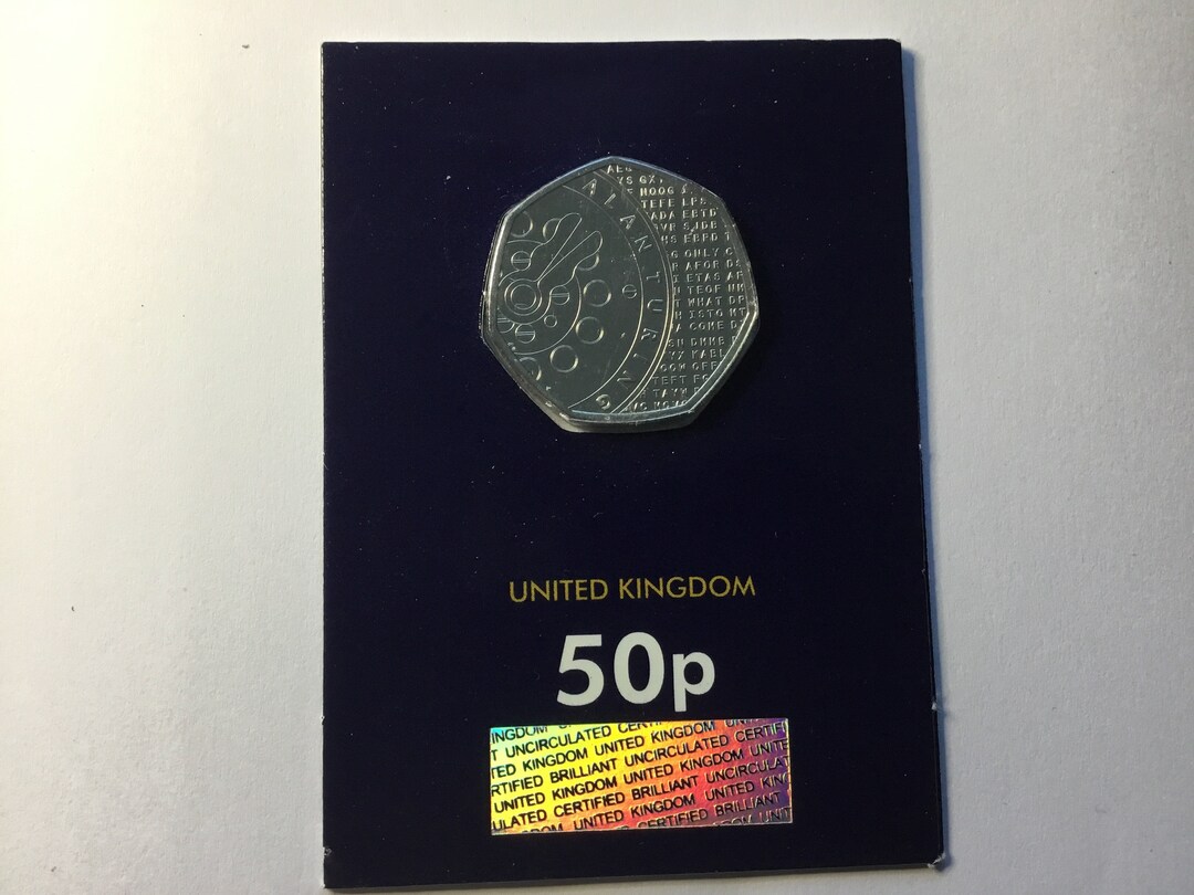 Alan Turing Carded Uncirculated 2022 50p Coin - Etsy