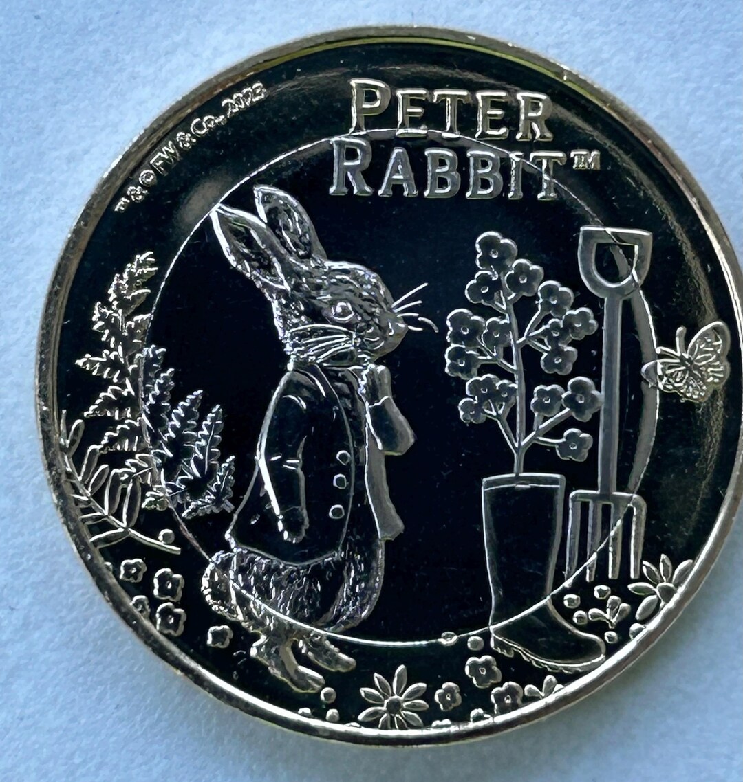 The World of Peter Rabbit 2023 Two Pound BU Coin - Etsy