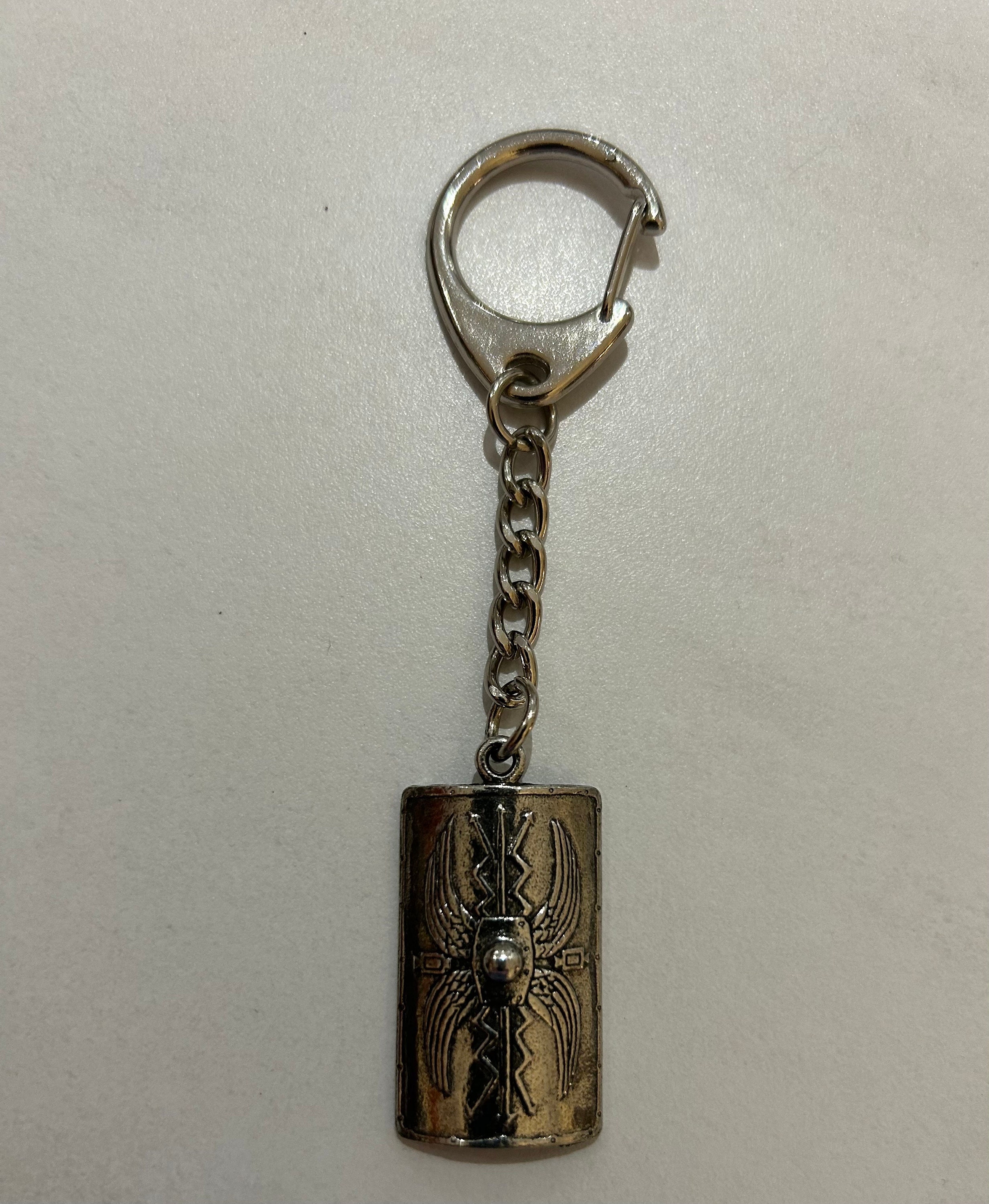 Roman Legionnaires Shield Keyring - Beautiful Silver Pewter Keychain - Etsy