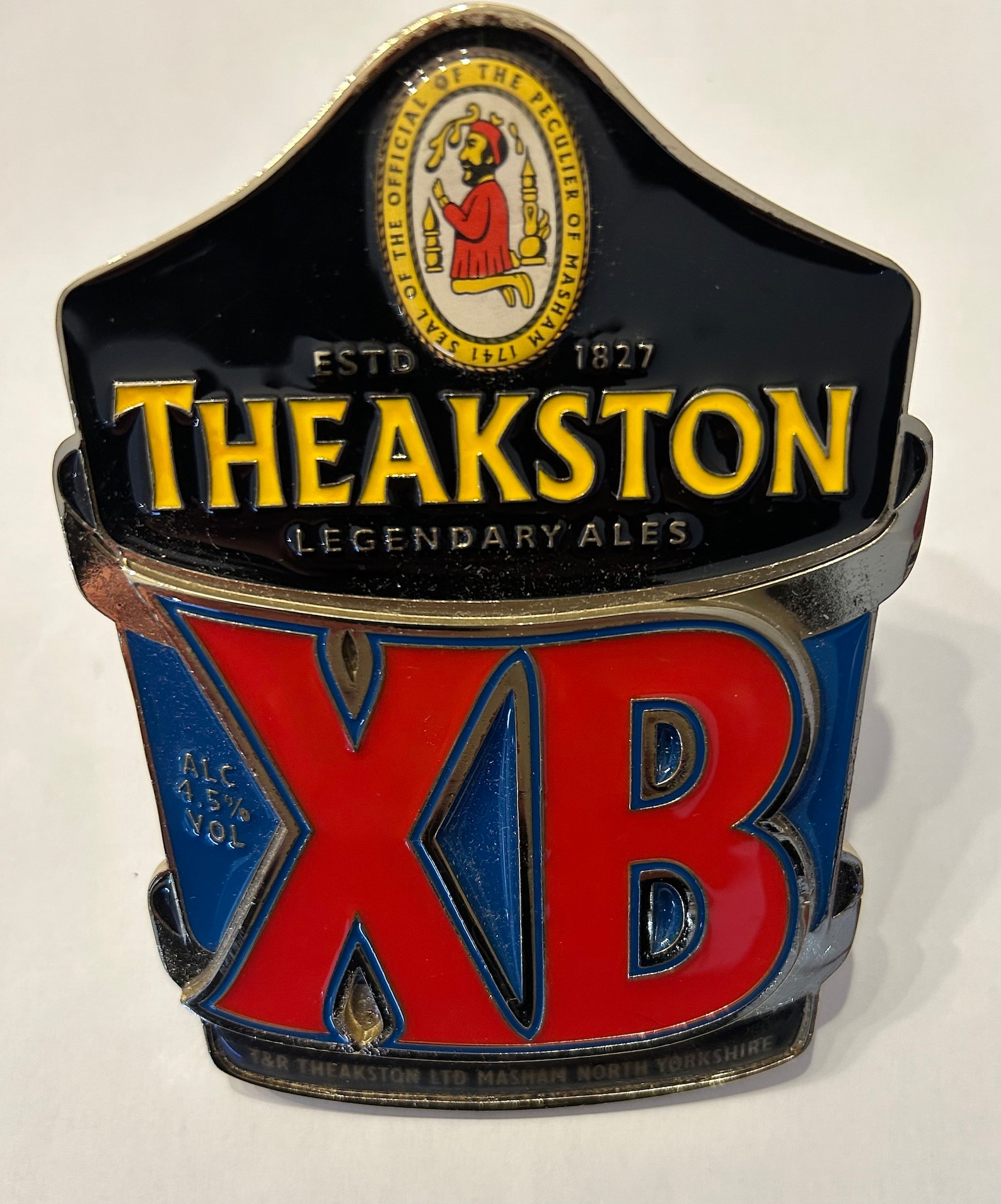 Vintage Theakston XB Bitter Pump Clip Metal Enamelled Badge - Etsy