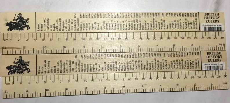 British History Wooden Timeline Ruler 30cm Updated With - Etsy UK