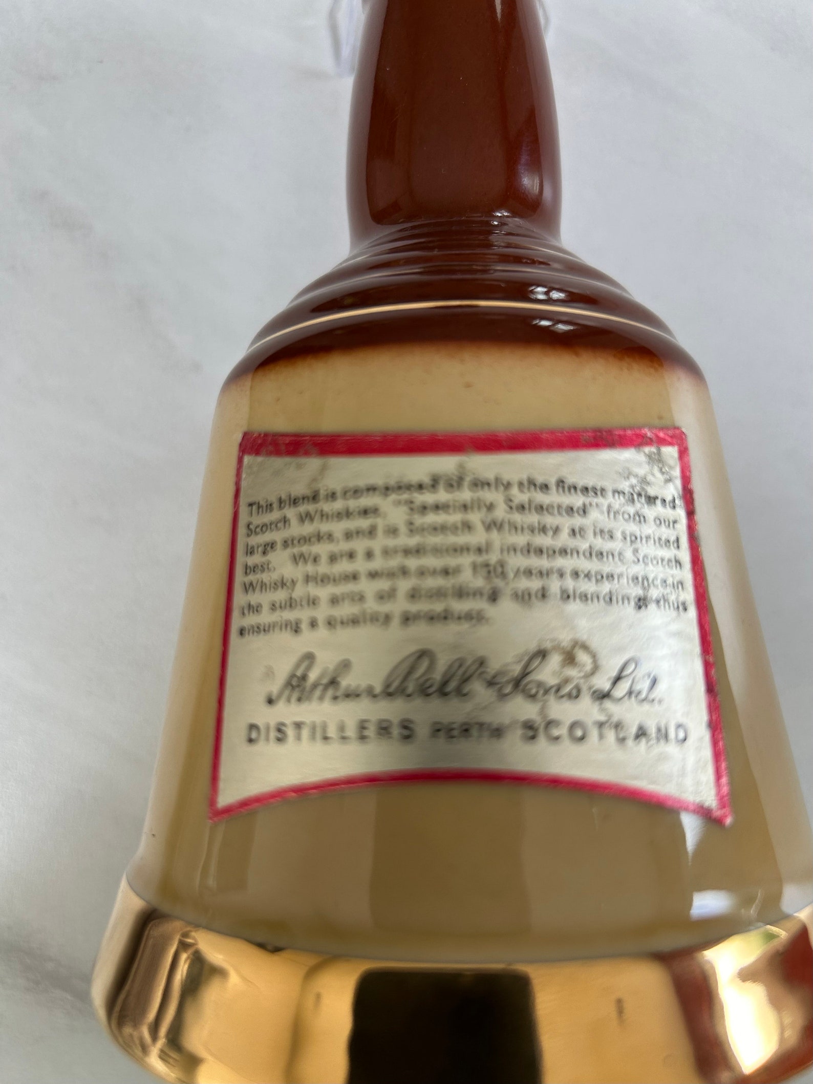 Collectable Wade Bell's Scotch Whisky Decanter 6 2/3 FL OZ Silver and ...