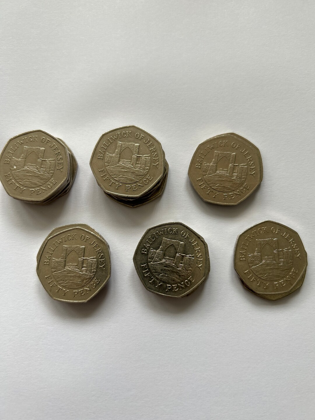1997-2014 Jersey Grosnez Castle Original 50p Coins - Etsy