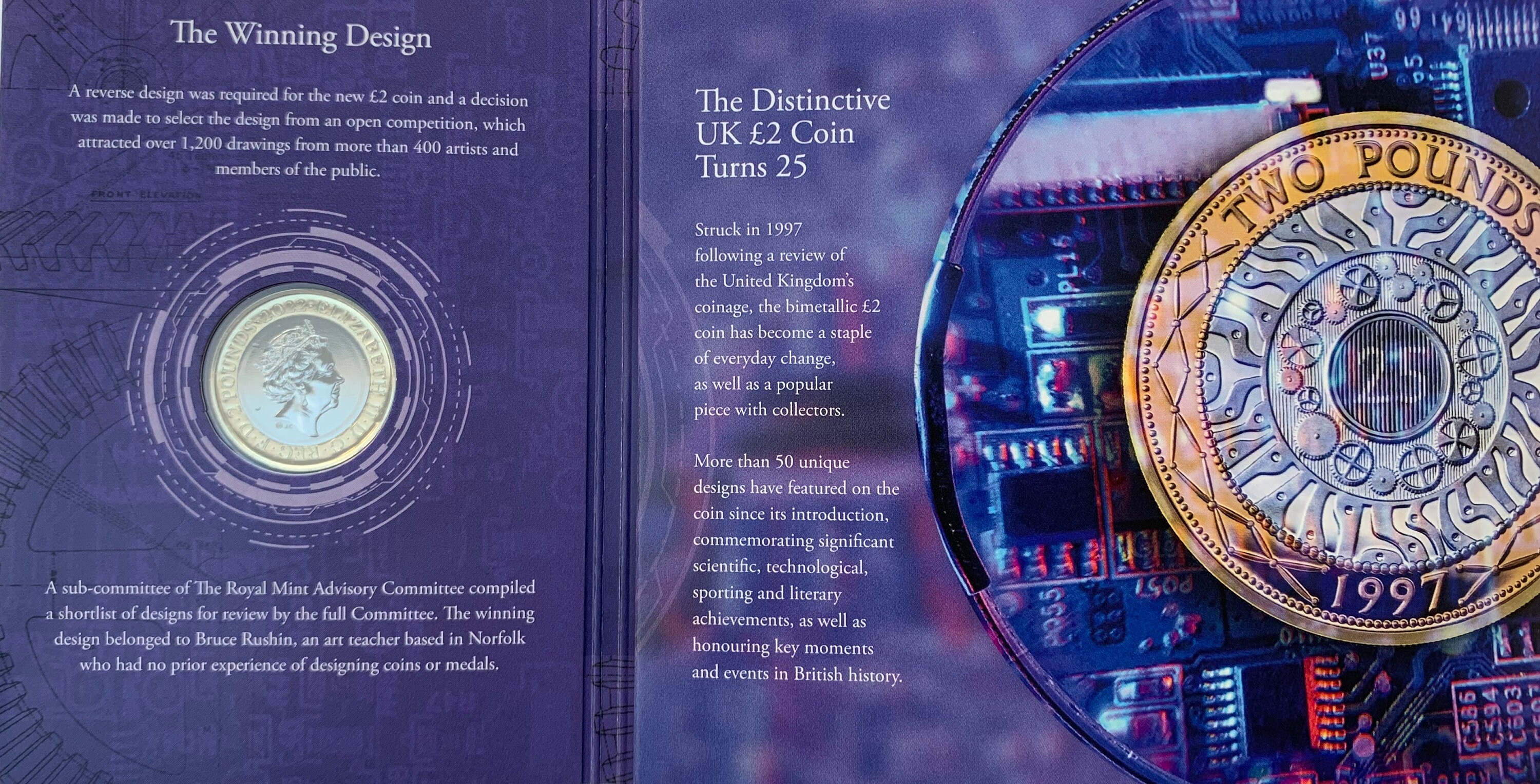 Celebrate 25 Years of the Iconic Two Pound Coin - Etsy