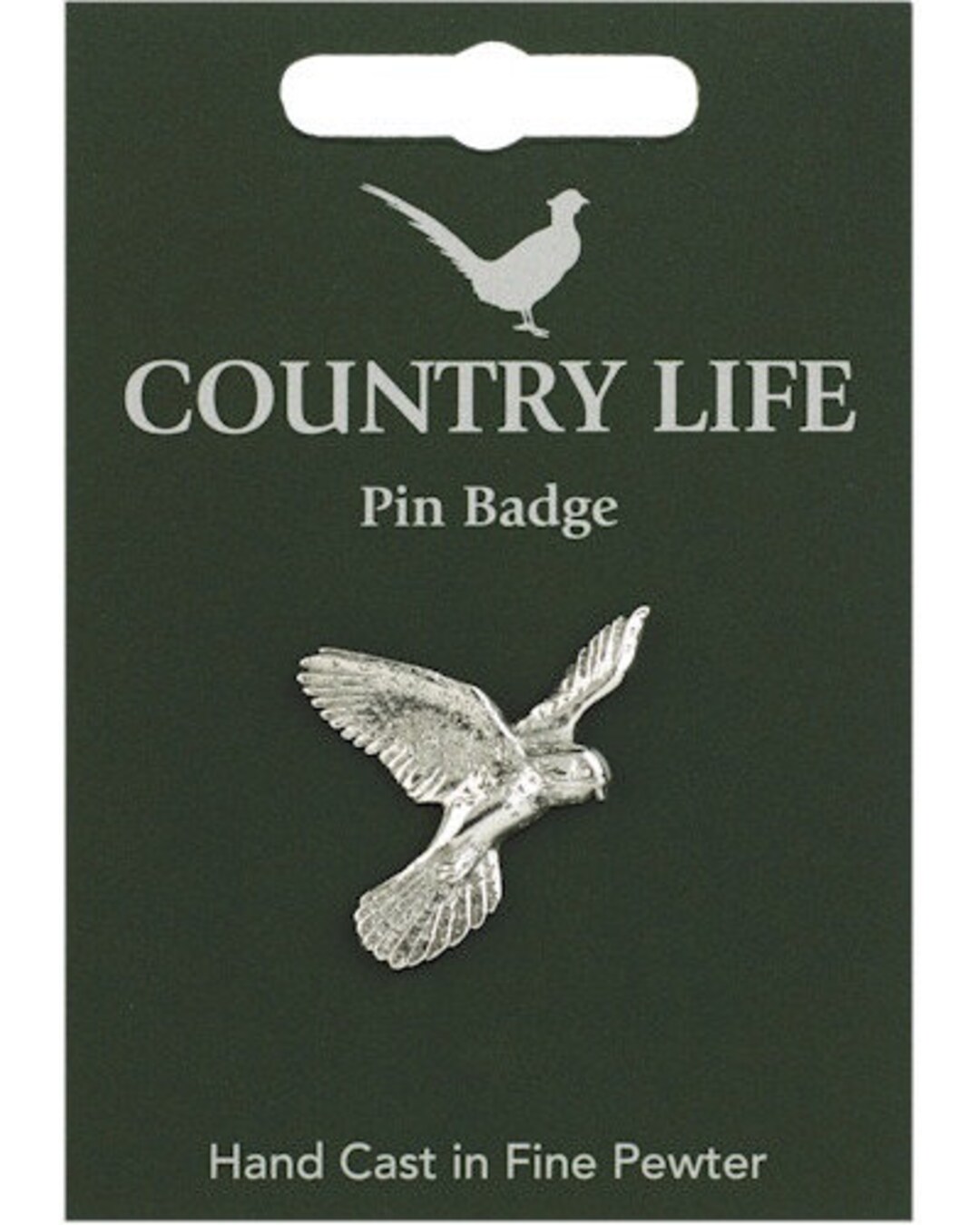 Kestrel Bird of Prey Silver Pewter Pin Badge - Etsy