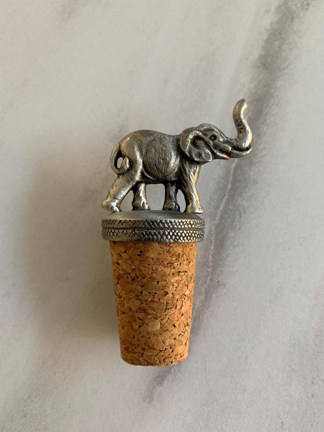 Elephant English Lead Free Pewter Bottle Stopper - Etsy