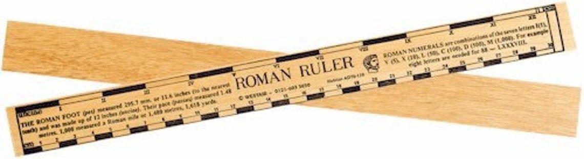 Roman Ruler Wooden Timeline Ruler 30cm - Etsy