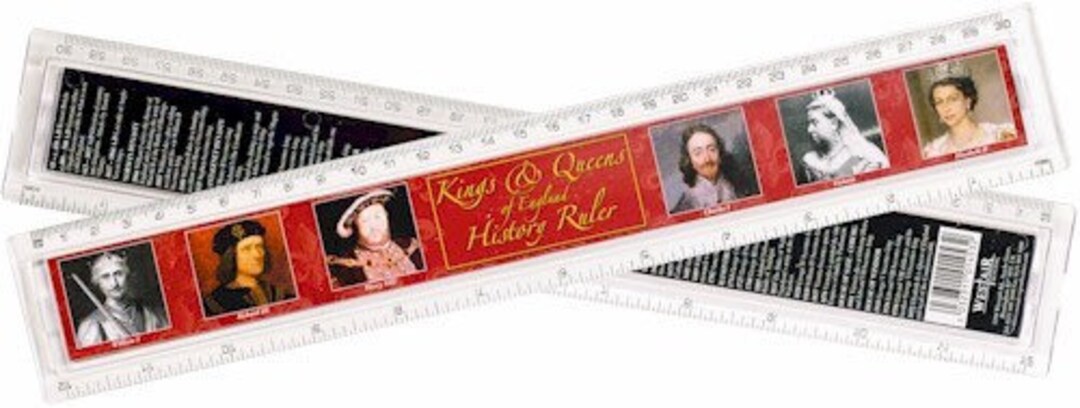 Kings and Queens of England History Plastic Ruler 30cm - Etsy