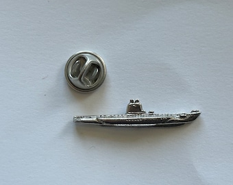 1950's Vintage Submarine PIN Brooch Nautical Steampunk Navy KINNEY USA ...