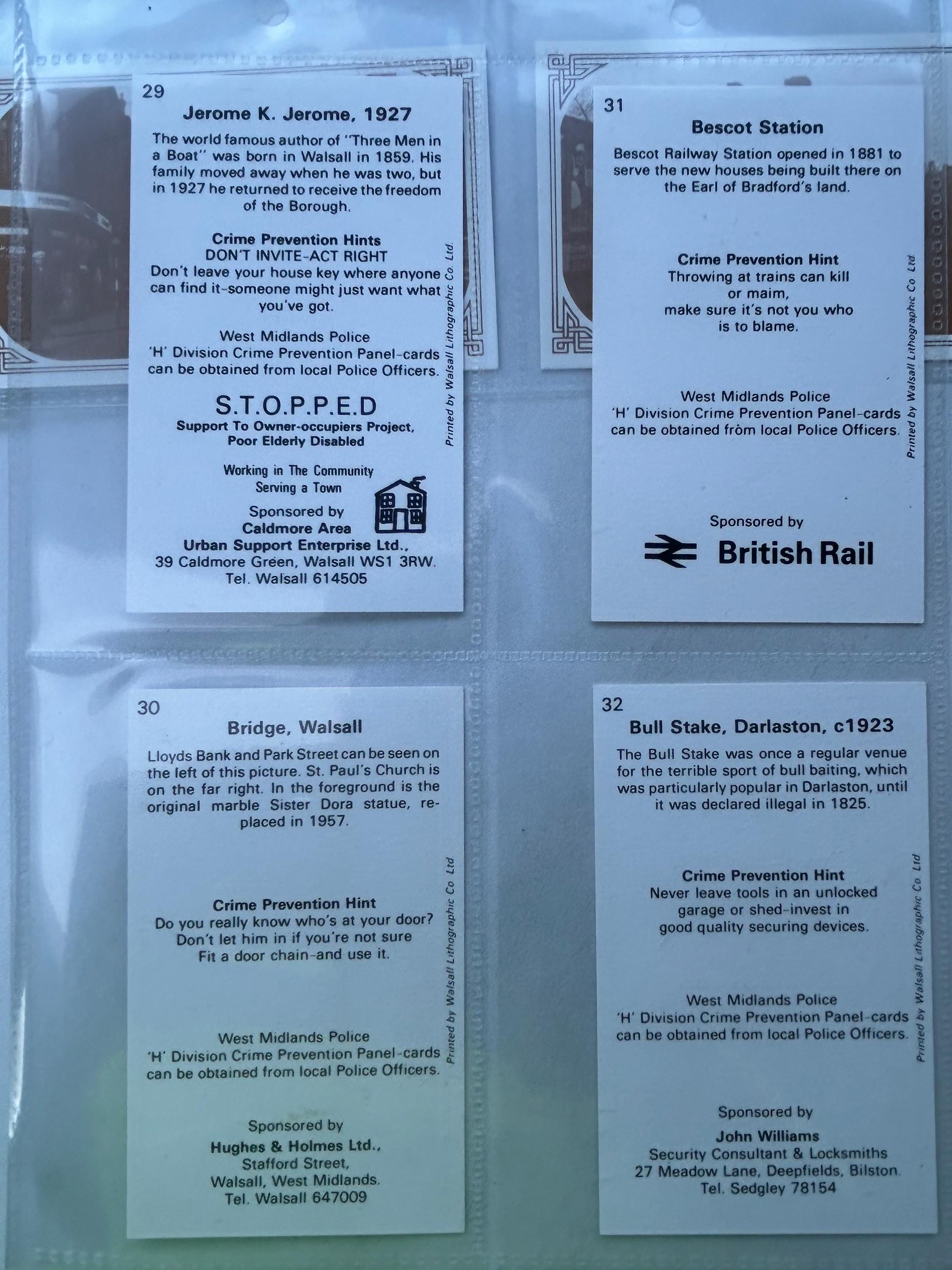 1986 H Division Police Crime Prevention Collectors Card Set 36 - Etsy