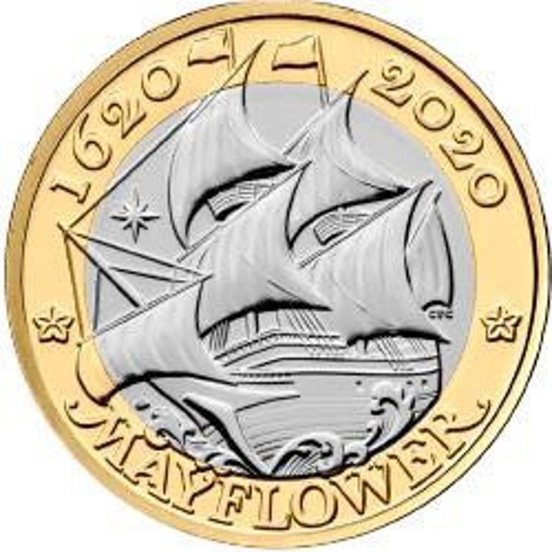 2020 Mayflower Two Pound Coin Royal Mint Pack Limited Edition - Etsy