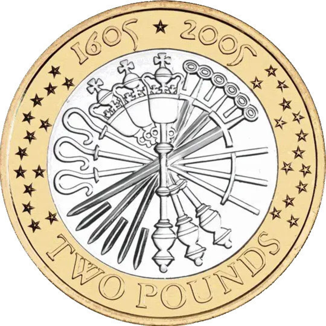 2005 Gunpowder Plot Circulation British Two Pound Coin - Etsy