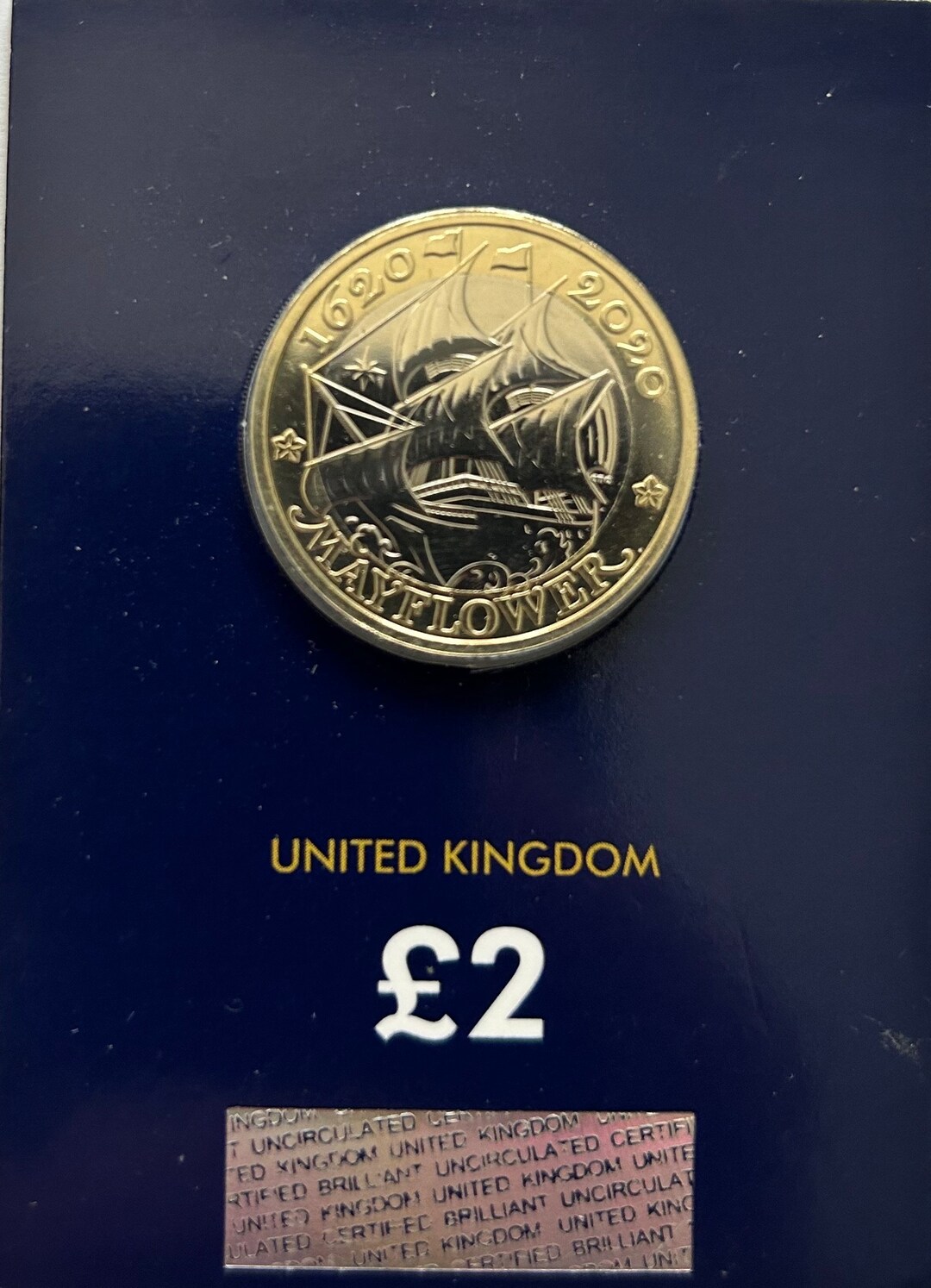 2020 Anniversary of the Mayflower Two Pound UK Coin - Etsy