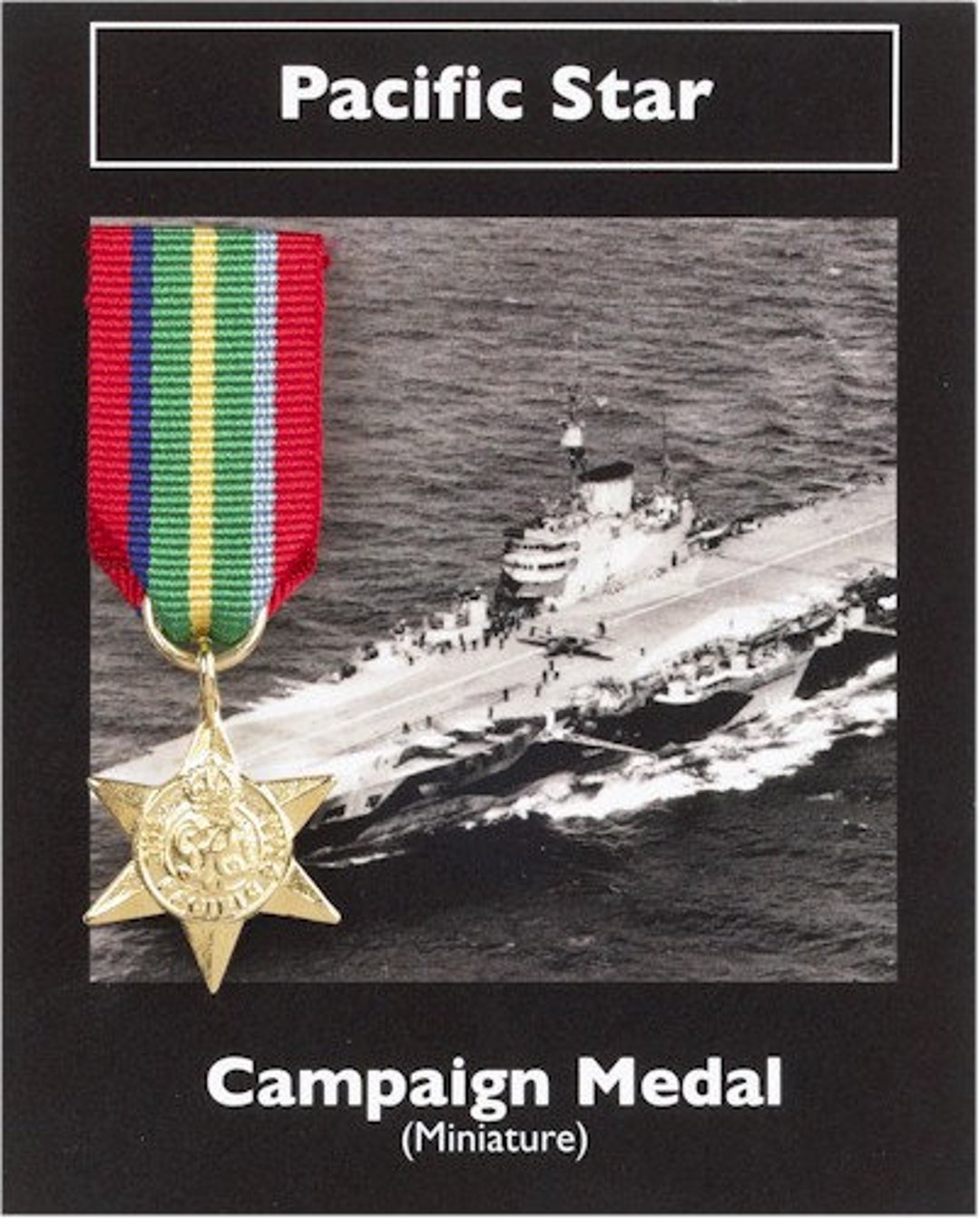 Pacific Star WWII Campaign Medal Reproduction Miniature 20mm - Etsy