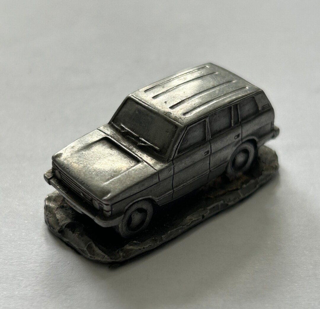 Range Rover 1:92 Scale Pewter Effect Model Car in Bare Metal by ...