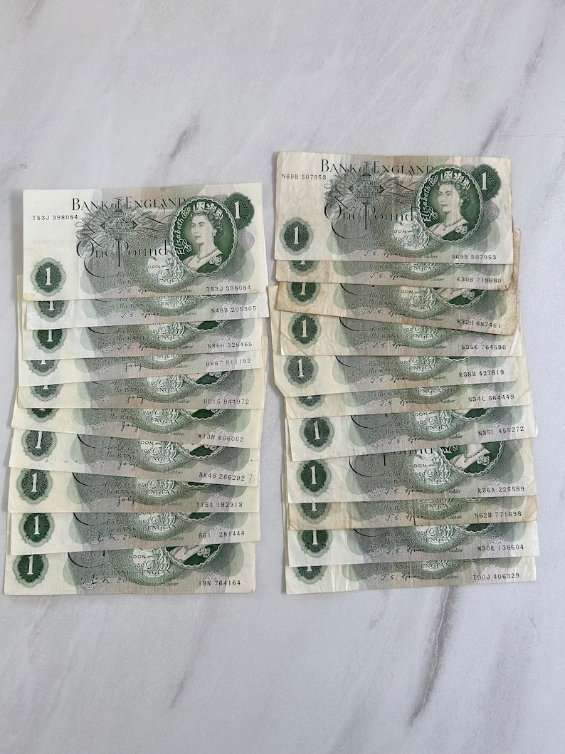 1960 - 1977 Bank of England One Pound Note - Etsy
