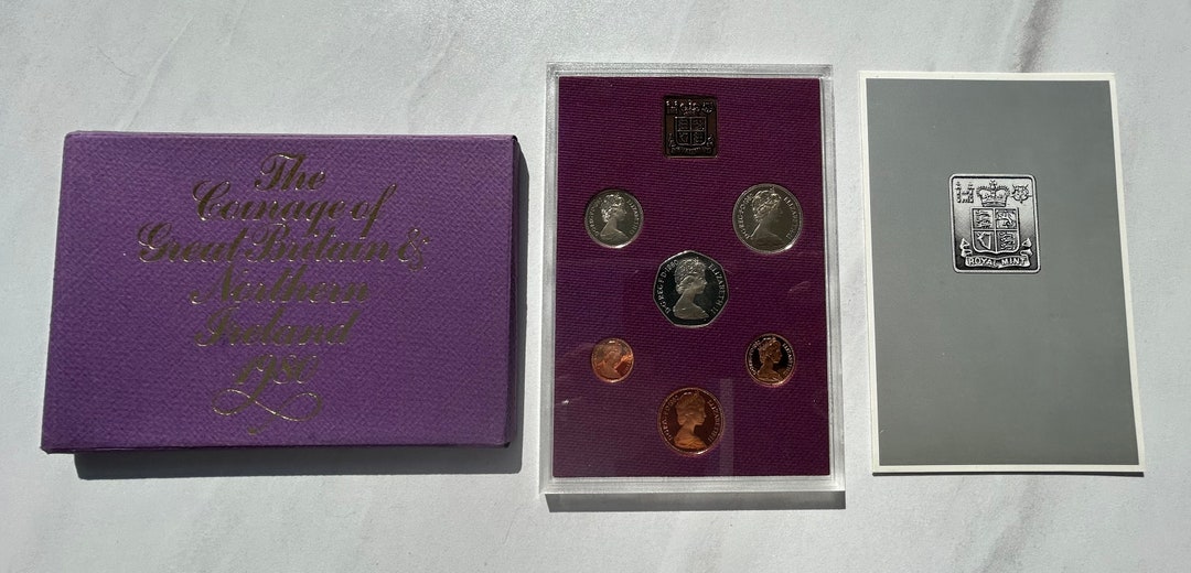 1980 Royal Mint Proof Coin Presentation Set - Etsy