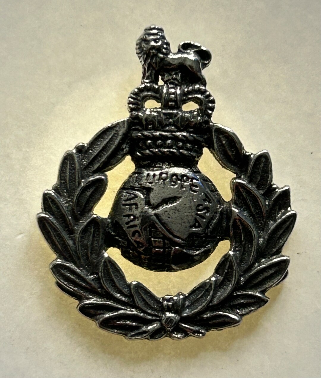 Royal Marines Commando Silver Pewter Pin Badge - Etsy