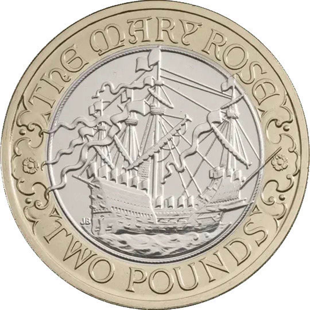 2011 the Mary Rose Circulation British Two Pound Coin - Etsy