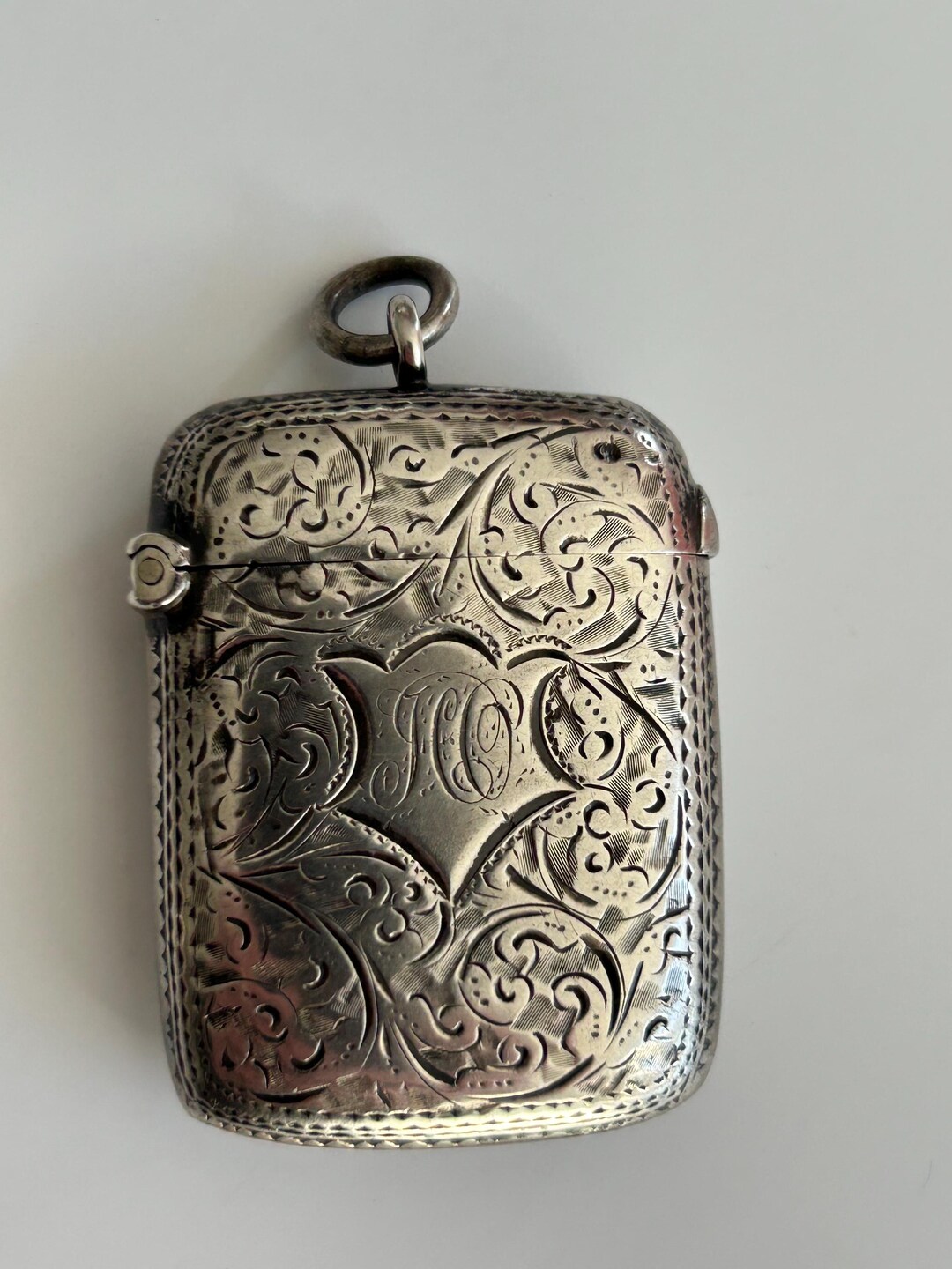 1894 Sterling Silver Vesta Case Chester Hallmark With Vintage Matches ...