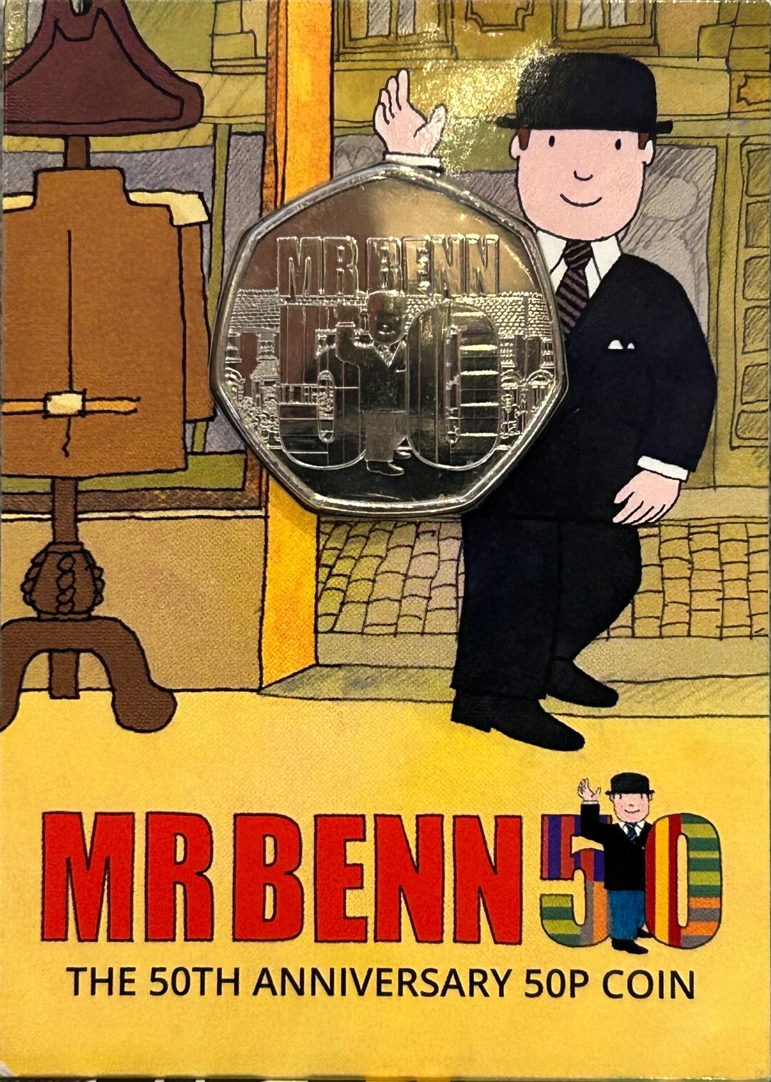 2021 Guernsey Mr Benn 50th Anniversary 50p Brilliant Uncirculated - Etsy