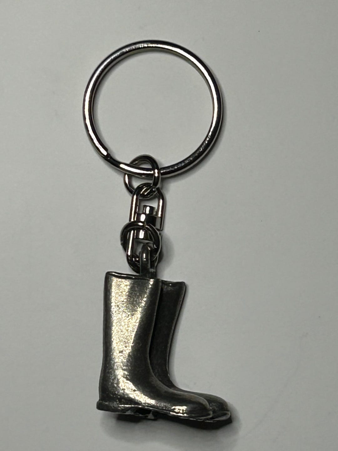 Wellington Boots 3D Handcrafted in Solid Pewter Keyring - Etsy