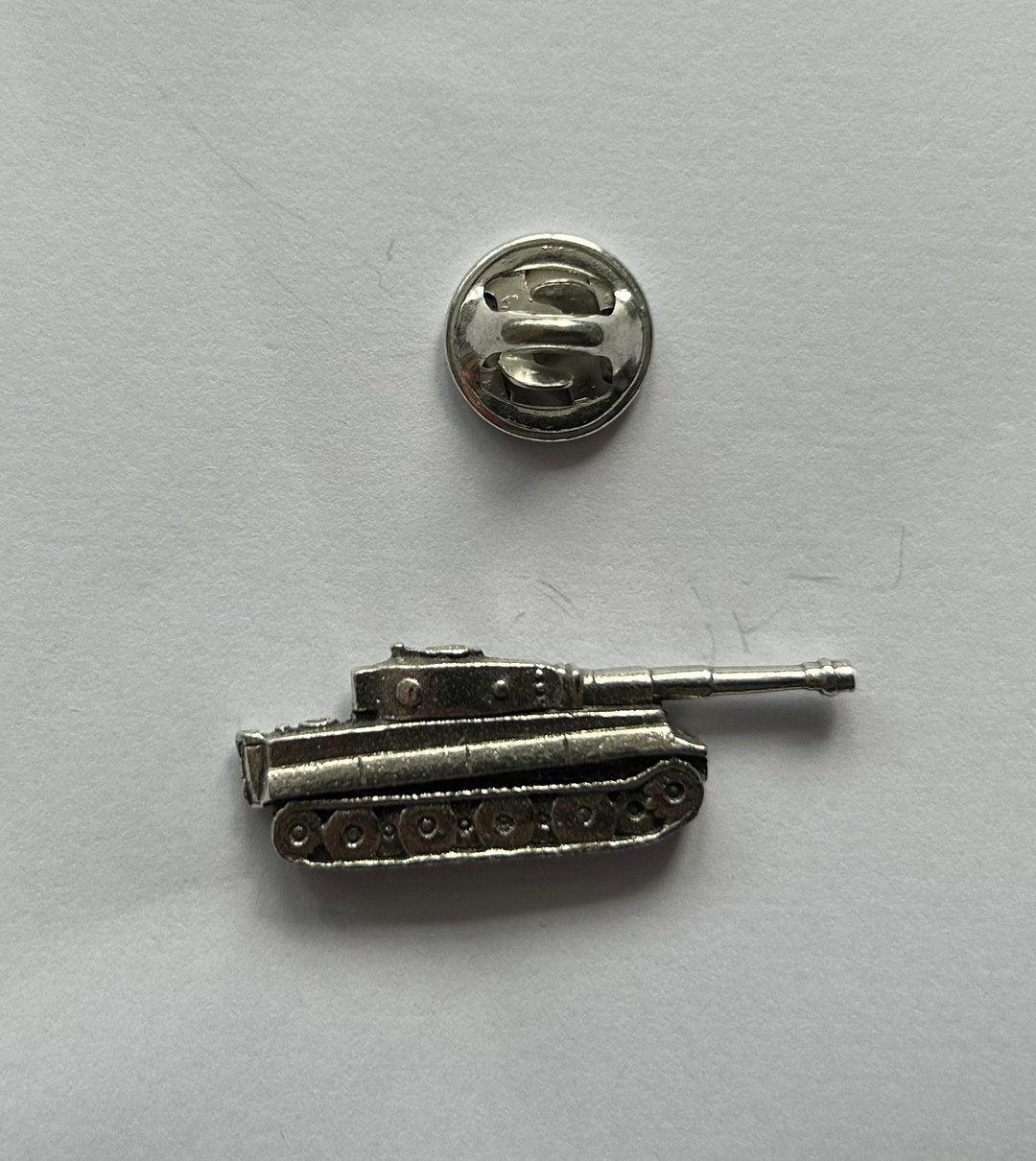 Panzer Tank Silver Pewter Pin Badge - Etsy