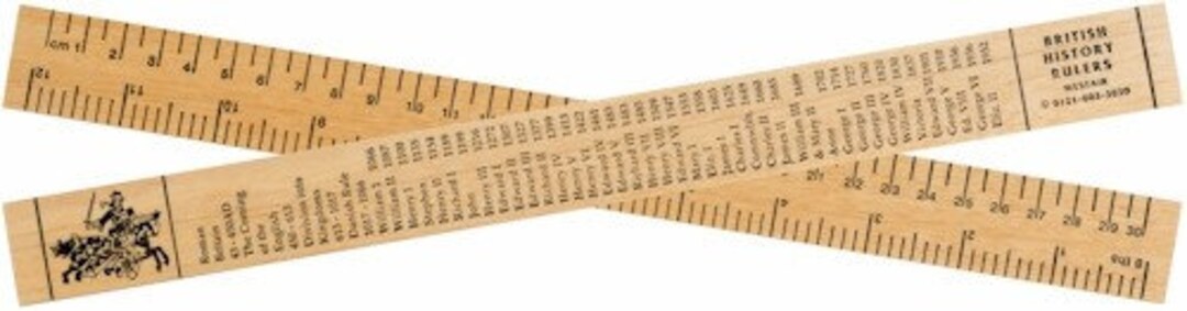 British History Wooden Timeline Ruler 30cm Updated With Charles III - Etsy