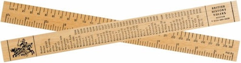 British History Wooden Timeline Ruler 30cm Updated With Charles III - Etsy