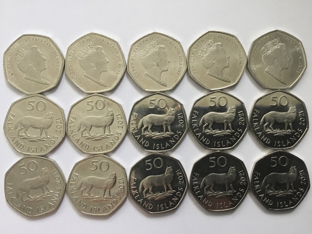 2021 Falkland Island Warrah Fox 50p Collectible Coin - Etsy UK