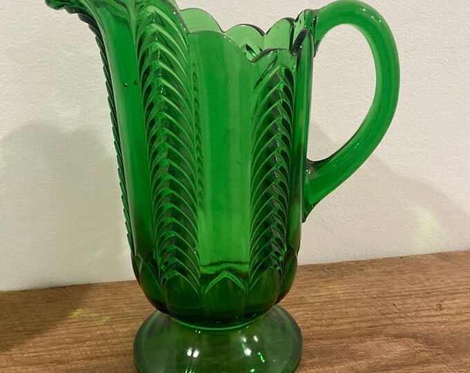 Vintage EAPG Cut Glass Water Pitcher - Etsy