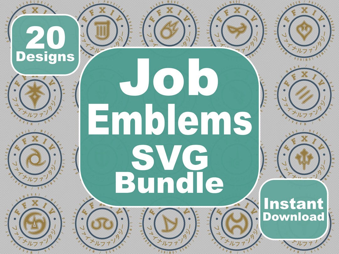 Jobs Icons Svgs Art Gift for Final Fans of Fantasy Summoner Red Mage ...