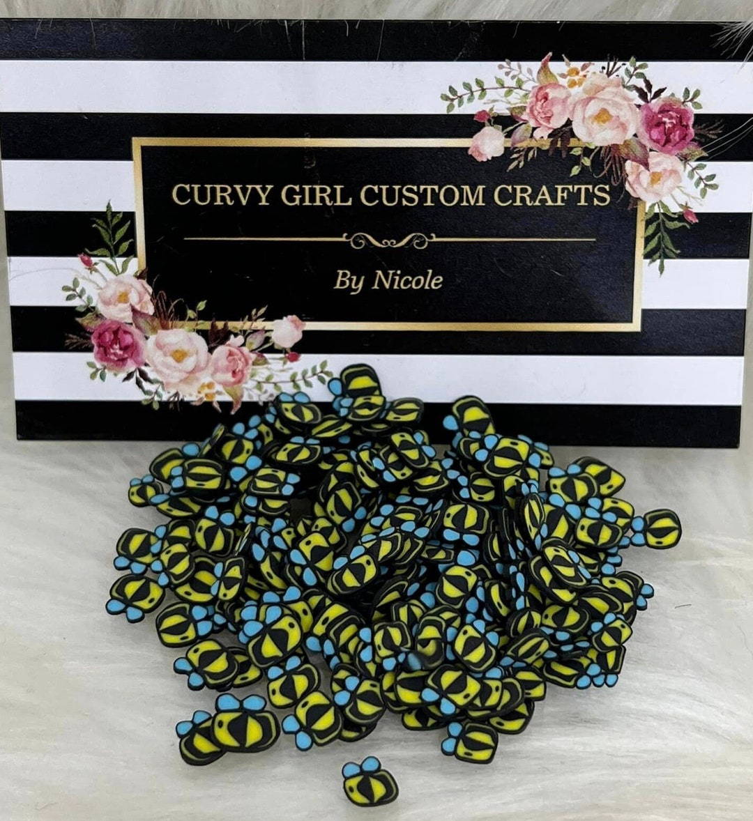 Bumble Bees, Flying Bugs, Insects Polymer Clay Slices, Faux Sprinkles ...