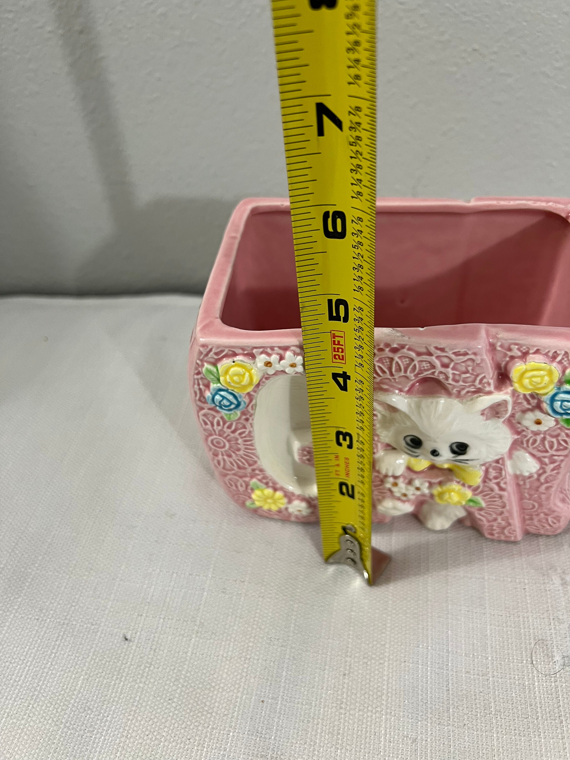 Vintage Lefton Cat Kitty Planter - Etsy
