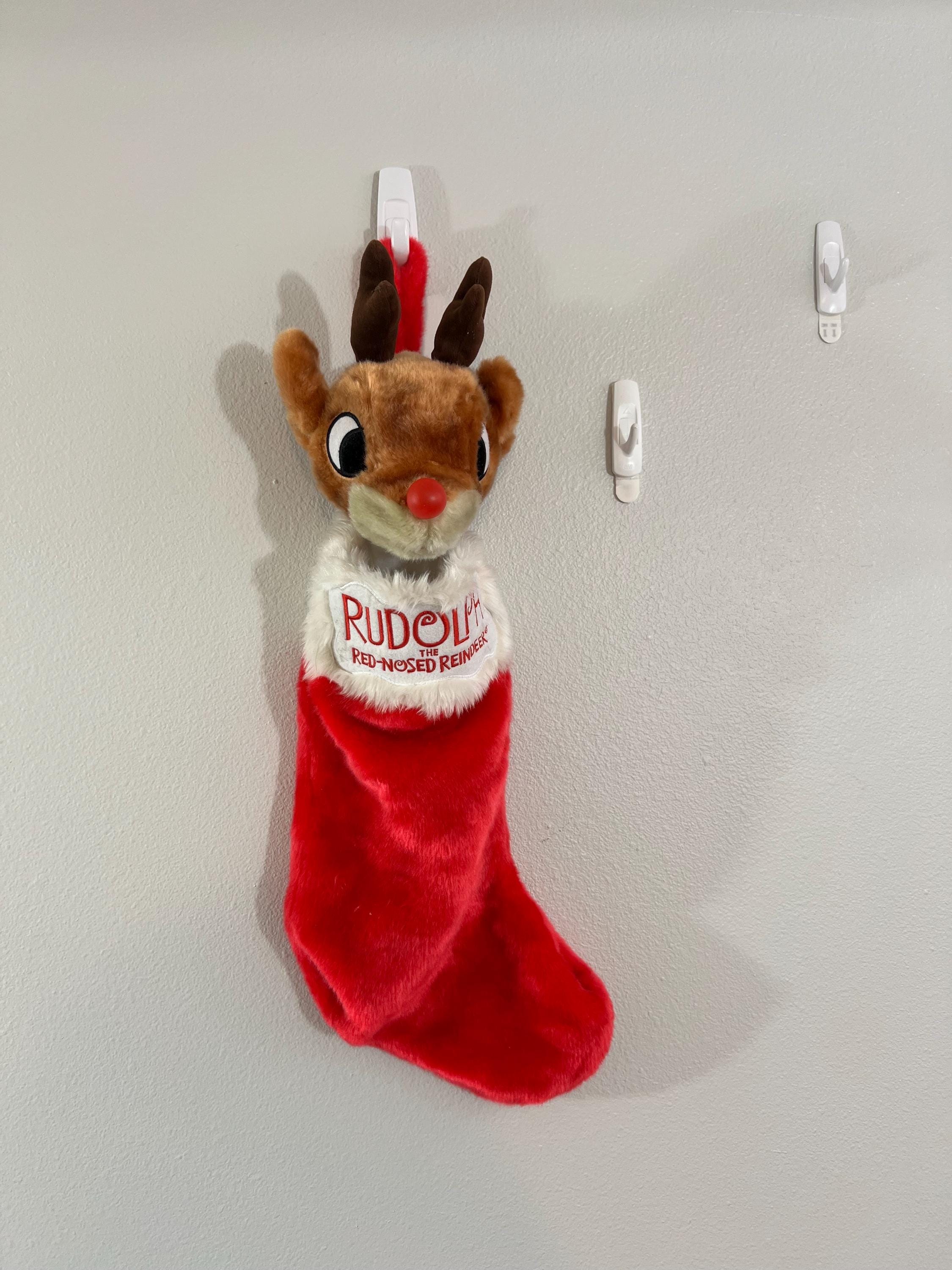 Vintage Gemmy Rudolph Stocking Works - Etsy