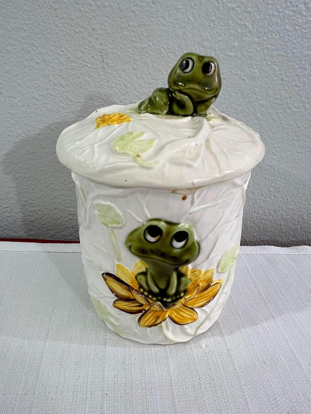 Vintage Neil the Frog 7 in Canister - Etsy