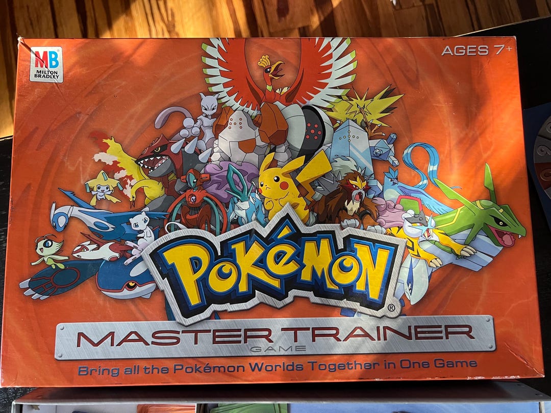 Vintage Pokemon Master Trainer Board Game - Etsy