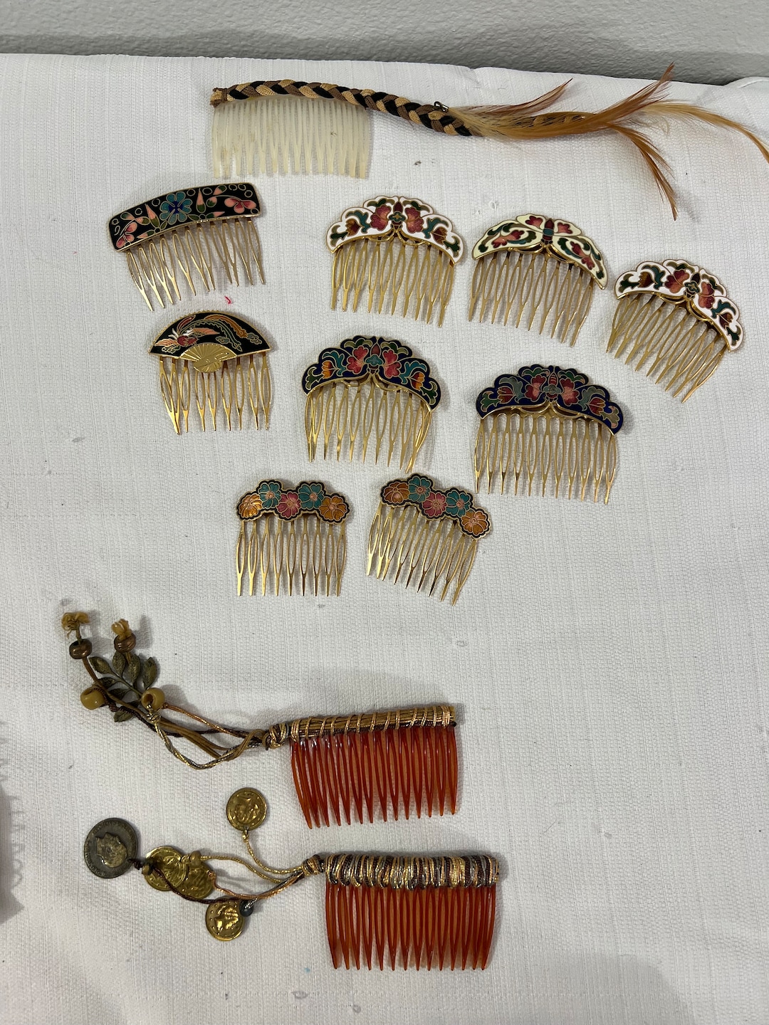 Lot of 12 Vintage Hair Combs - Etsy