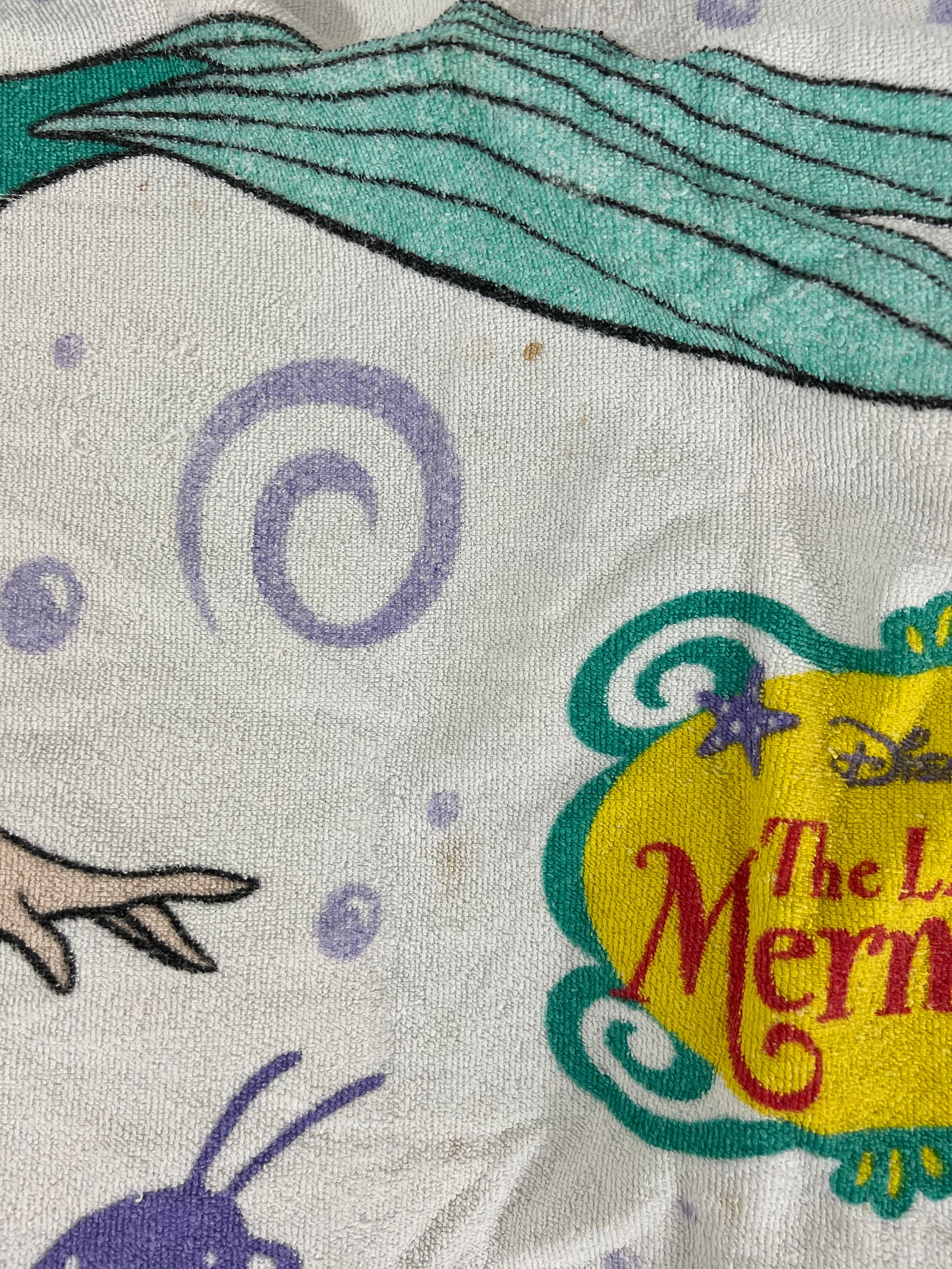 Vintage Little Mermaid Towel - Etsy