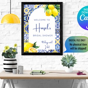 Mediterranean Italian Welcome Sign, Lemon Welcome Sign, Positano ...