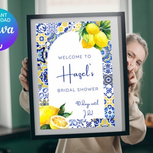 Mediterranean Italian Welcome Sign, Lemon Welcome Sign, Positano ...