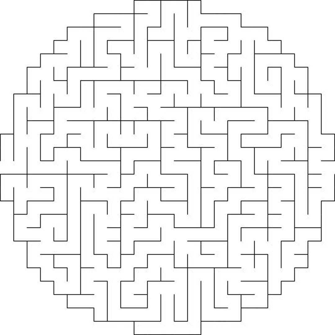 Set2 - 10 INTERMEDIATE Mazes for FUN or for Vision Therapy - Red ...