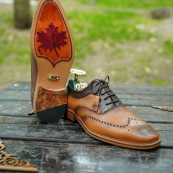 Wing Tip Oxfords - Etsy