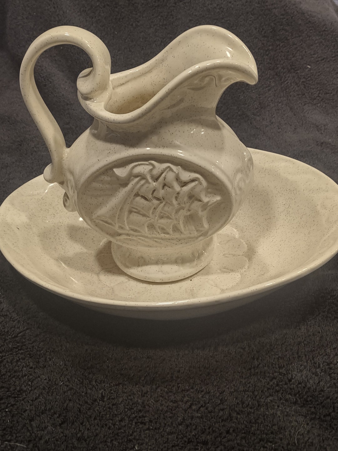 Mccoy Pitcher With Wash Basin - Etsy